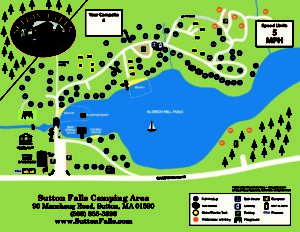 Sutton Falls site-map – Sutton Falls Campgrounds